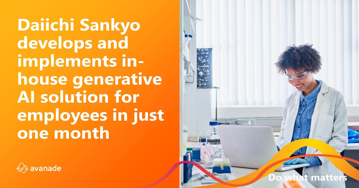 Daiichi Sankyo – Generative AI Client Story | Avanade | Avanade